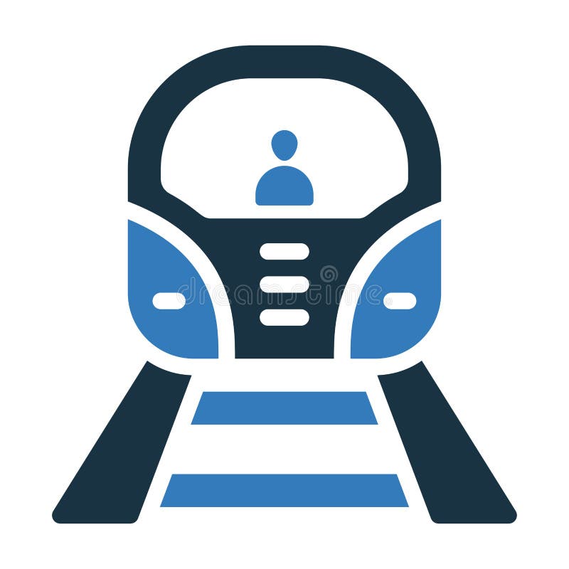 Train Icon is on Isolated White Background Stock Vector - Illustration ...