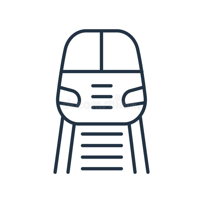 Train Icon Vector Sign and Symbol Isolated on White Background Stock ...