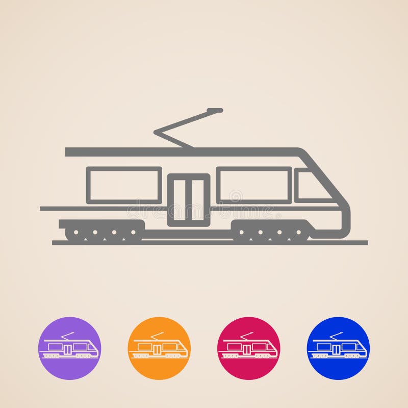 Train icons stock vector. Illustration of subway, objects - 34853536