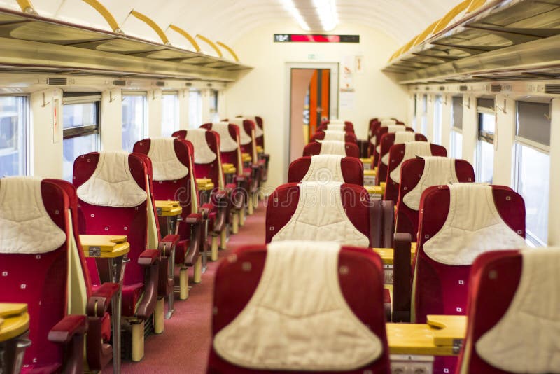 Train inside stock image. Image of chair, vacancy, transport - 56747465