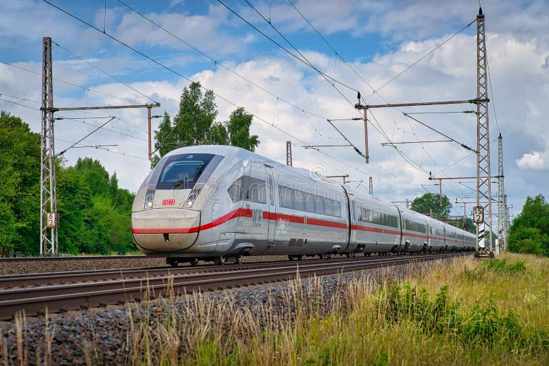 Train of the Intercity Express of the 412 Multiple Units 9472 Passing ...