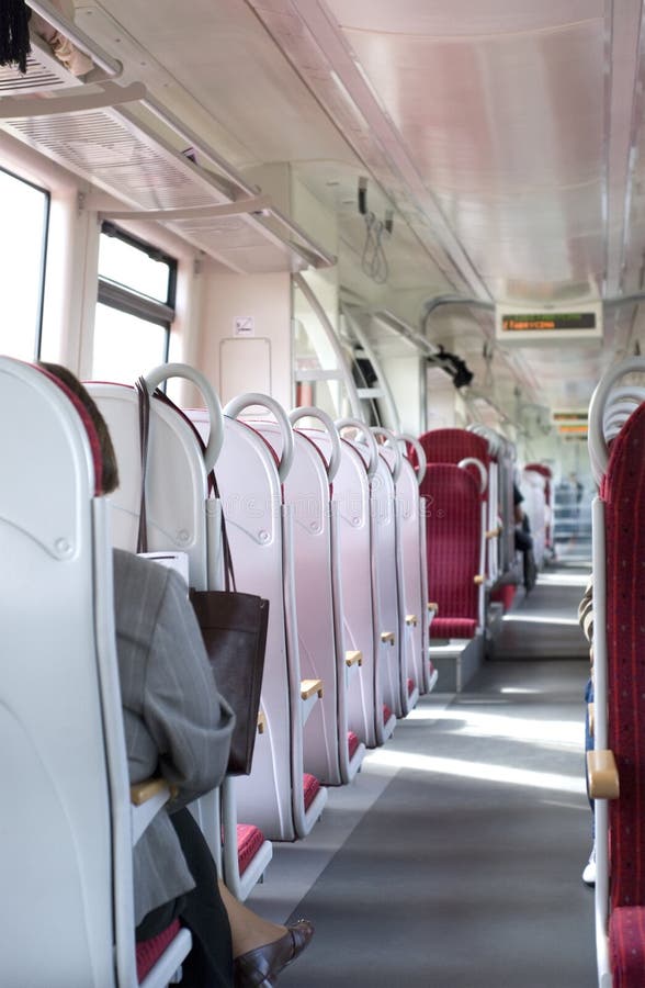 Train interior stock image. Image of passenger, train - 15884741