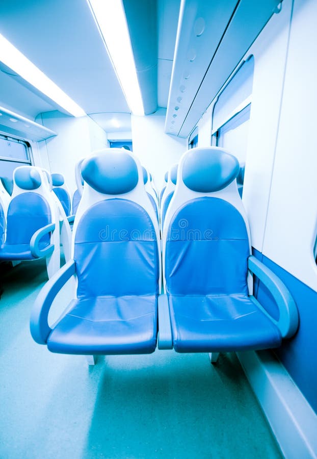 Train interior stock image. Image of place, leather, interior - 22944233