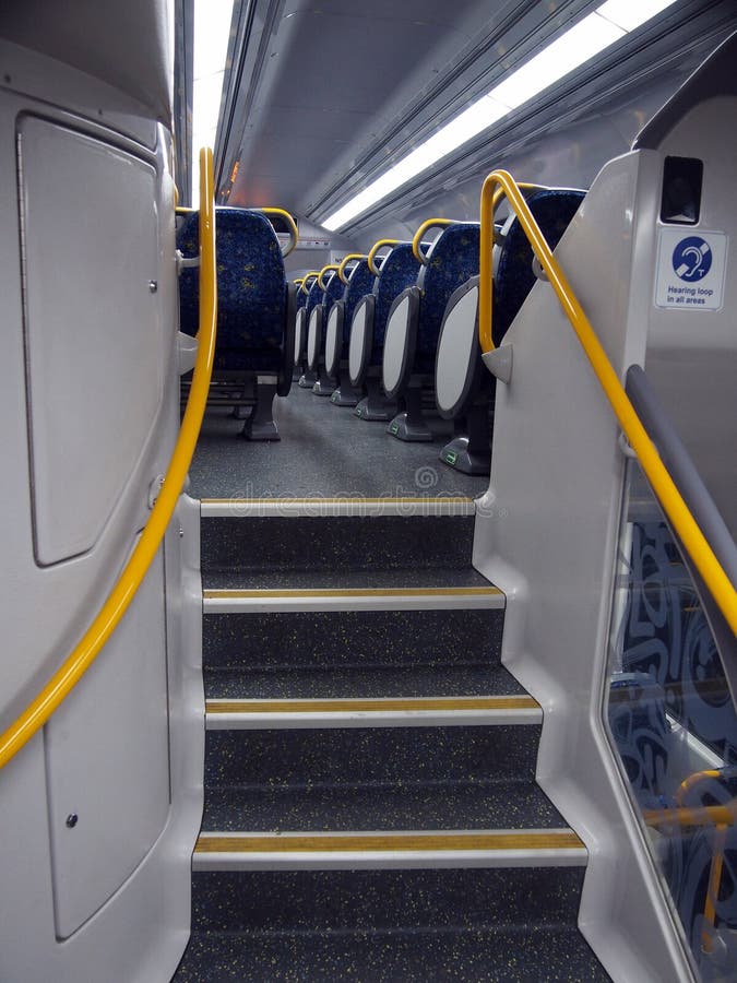 Train Interior stock image. Image of deck, stairs, interior - 49198761