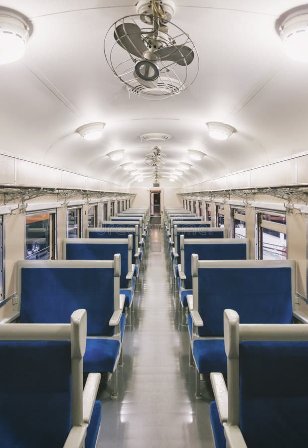 Train Interior with Seat in Row Stock Photo - Image of seating, style ...