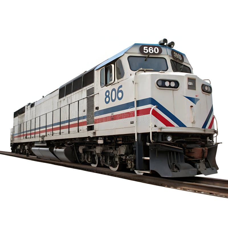 Train Isolated on White Background Stock Illustration - Illustration of ...