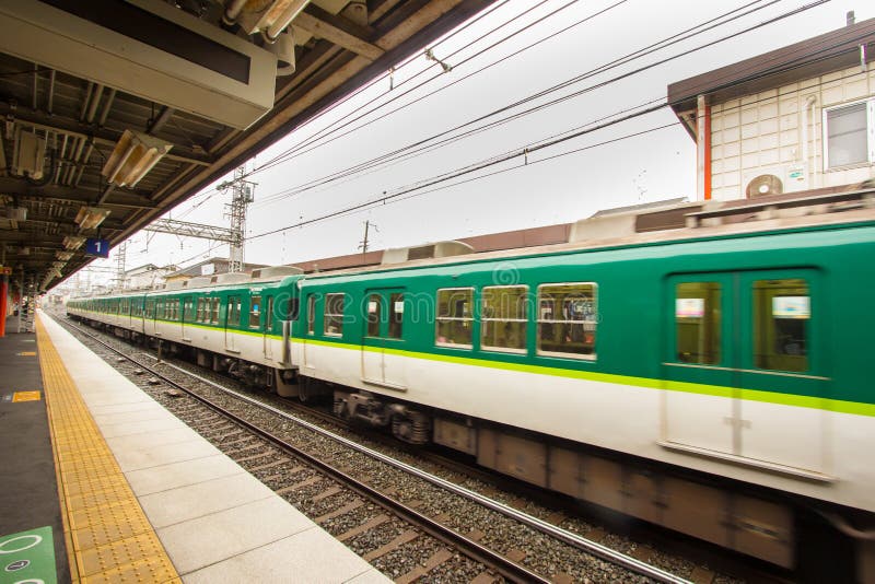 The train in Japan. editorial stock image. Image of transportation ...