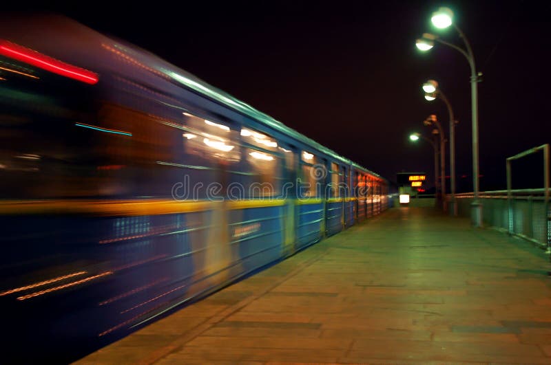 Train leaving station stock photo. Image of engine, metro - 8400982