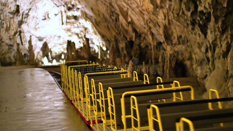 Cave Train Leaving Station stock video. Video of national - 154979449