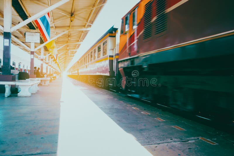 Train leaving station stock photo. Image of locomotive - 64056032