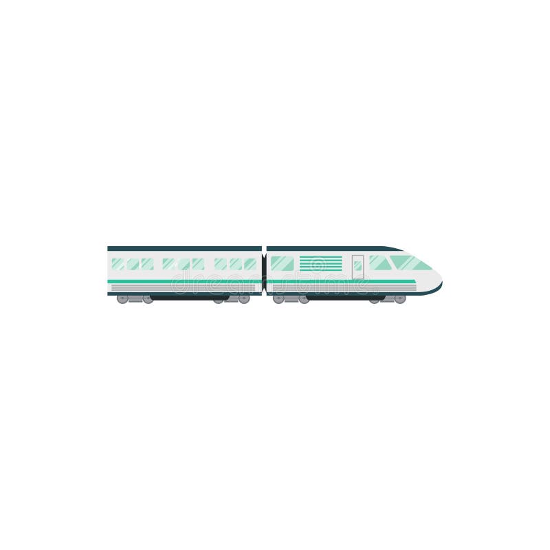 Train Light Rail Icon Cartoon Vector Flat Design on White Background ...