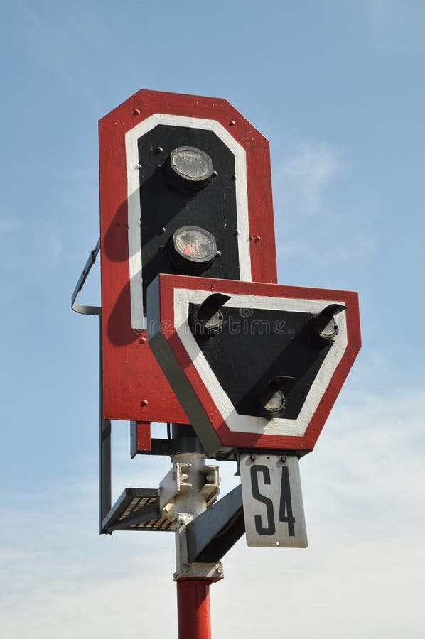 Train Light Sign Day stock image. Image of metal, alphabet - 11976177