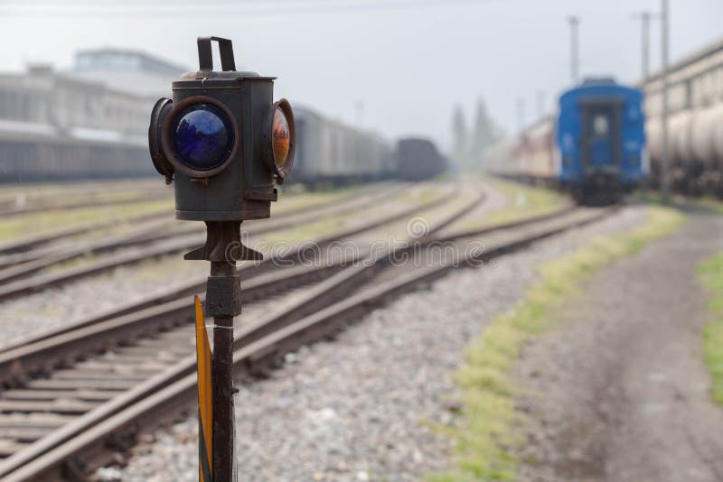 Train lights stock image. Image of train, security, yellow - 55400209
