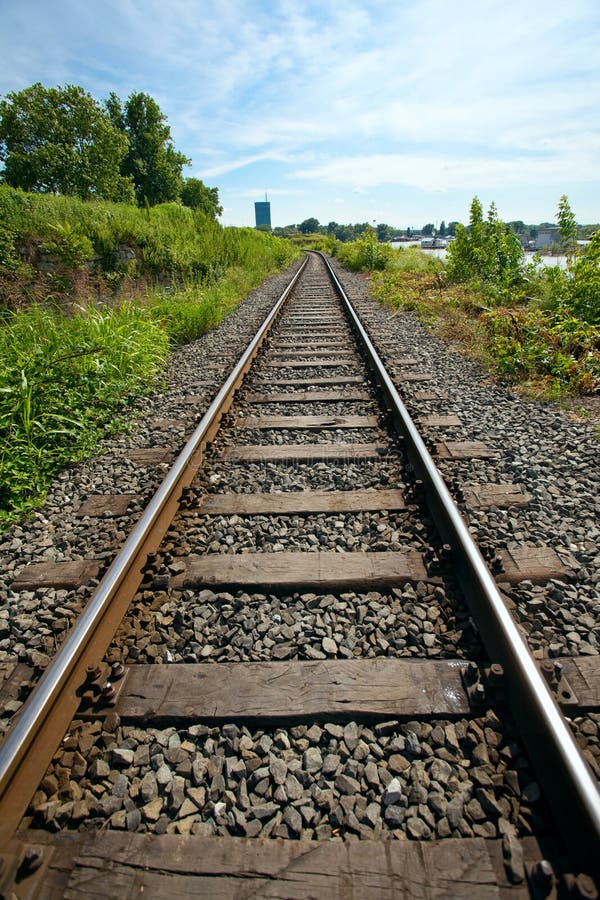 Train at the End of the Line Stock Photo - Image of junk, clouds: 18180356