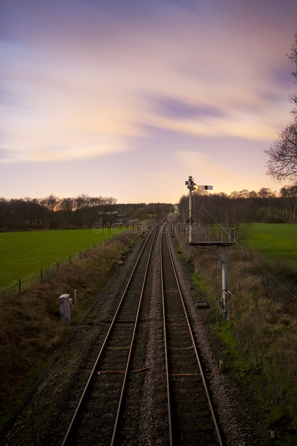 Train line stock image. Image of track, sidings, danger - 24331395