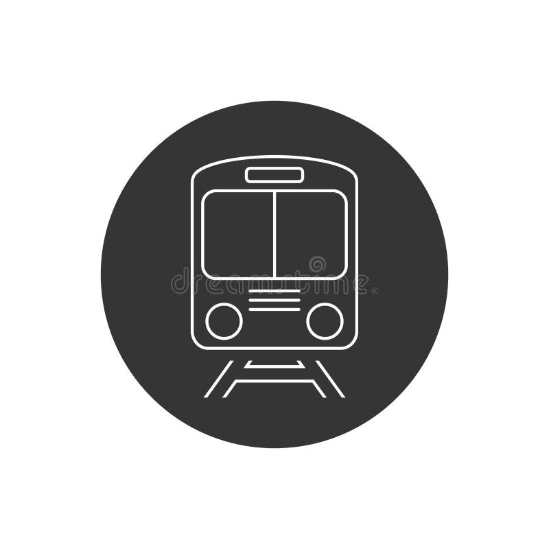 Train Line Icon Symbol Vector on White Background Stock Vector ...