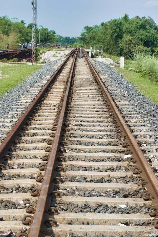 Train line or Rail Line stock image. Image of platform - 183408653
