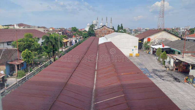 Train Line at Solo Balapan Station, Surakarta, Central Java Stock Image ...