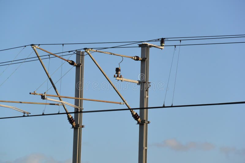 Train lines stock image. Image of transportation, overhead - 49056993