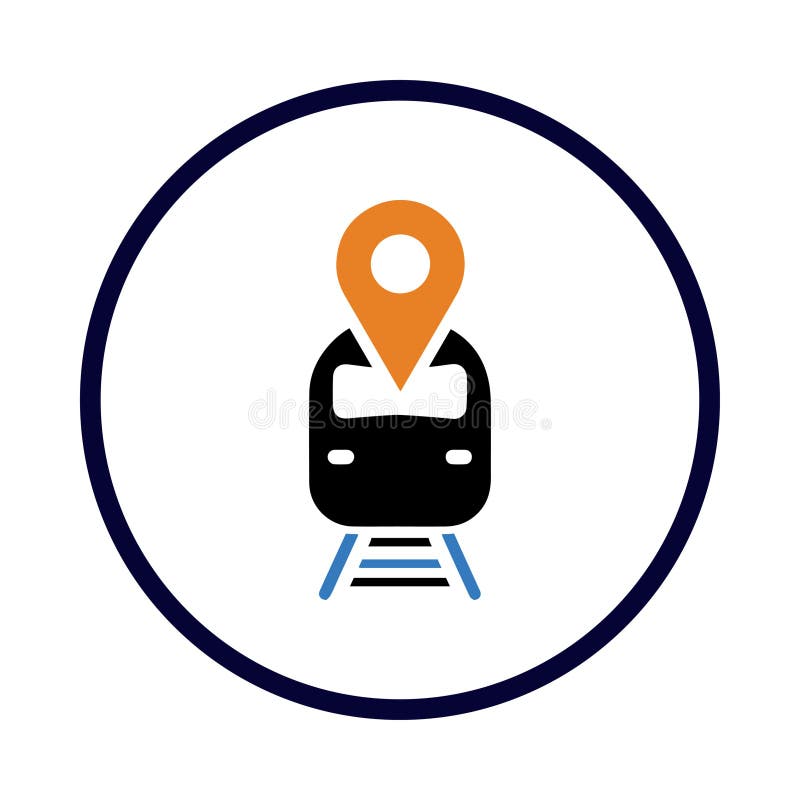 Train Location Isolated Vector Icon Which Can Easily Modify or Edit ...