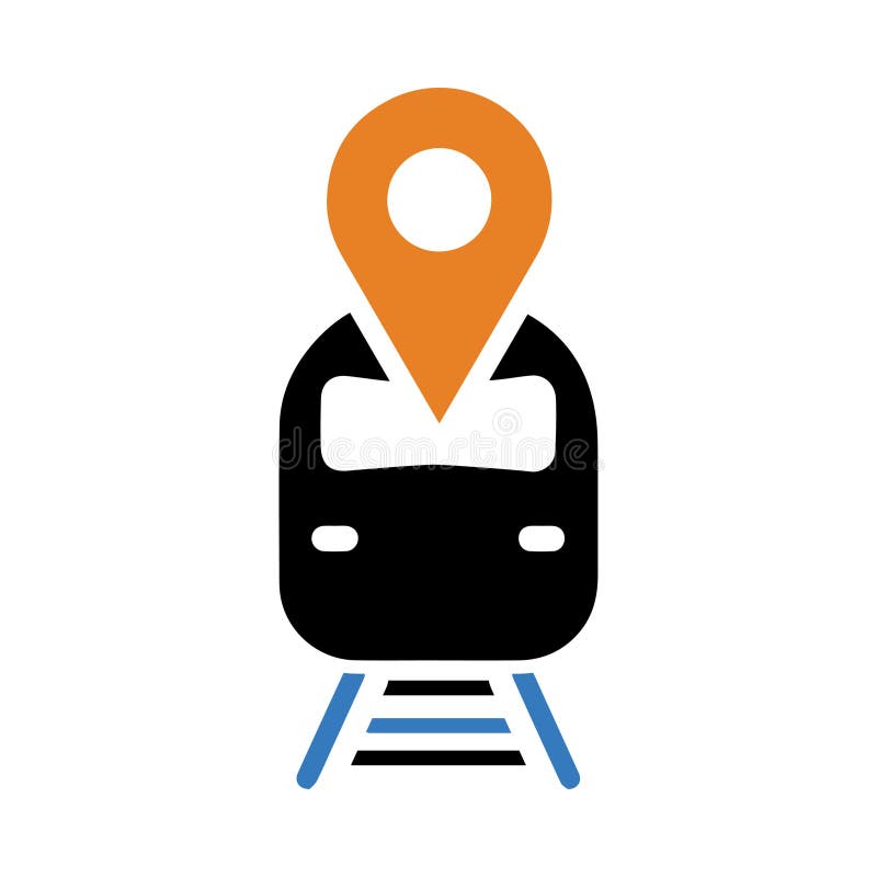 Train Location Isolated Vector Icon Which Can Easily Modify or Edit ...