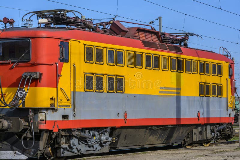 Train locomotive stock photo. Image of diesel, arrives - 51033058