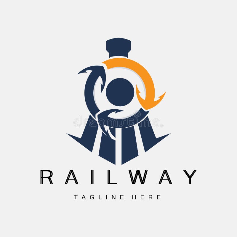 Train Logo Design. Fast Train Track Vector, Fast Transport Vehicle ...