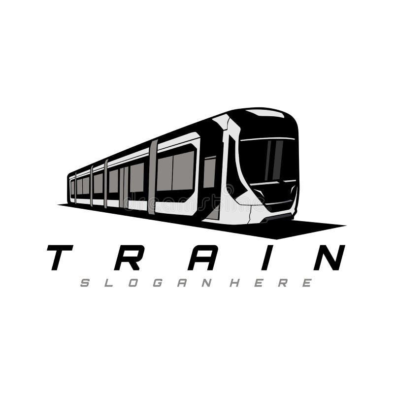 Train logo design stock vector. Illustration of station - 242835428
