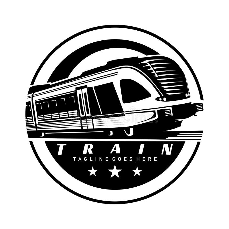 Train Logo Icon Illustration Design Stock Vector - Illustration of ...