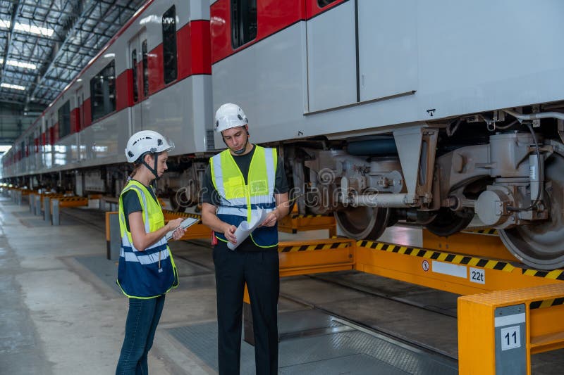 Train maintenance center stock photo. Image of management - 281471780
