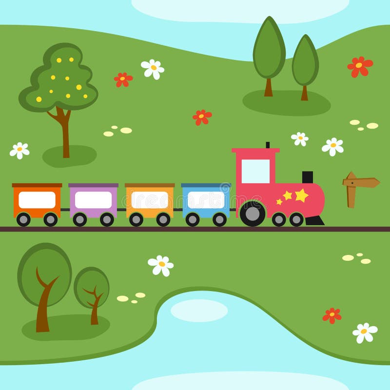 Train Map Seamless Pattern stock vector. Illustration of backdrop ...