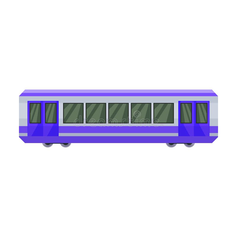 Train of Metro Vector Icon.Cartoon Vector Icon Isolated on White ...