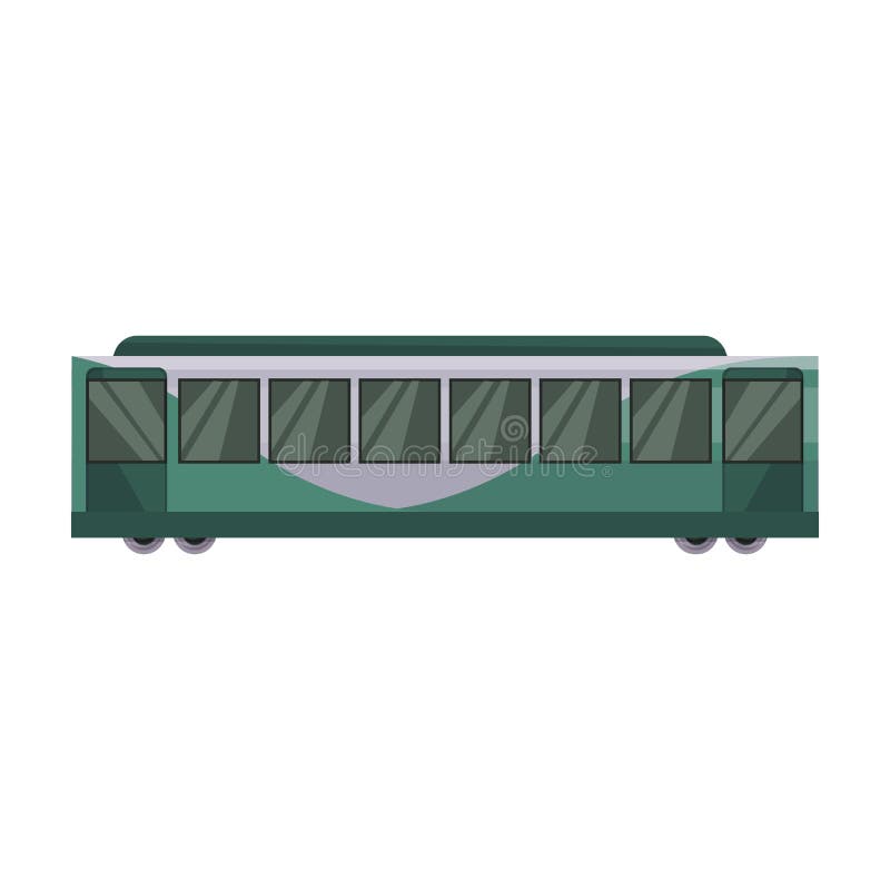 Train of Metro Vector Icon.Cartoon Vector Icon Isolated on White ...