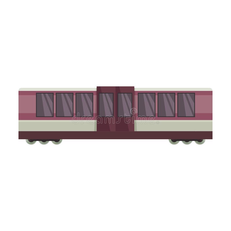 Train of Metro Vector Icon.Cartoon Vector Icon Isolated on White ...