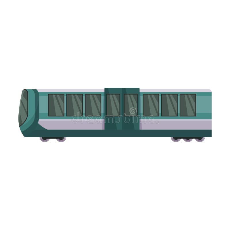 Train of Metro Vector Icon.Cartoon Vector Icon Isolated on White ...