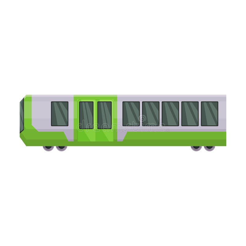 Train of Metro Vector Icon.Cartoon Vector Icon Isolated on White ...