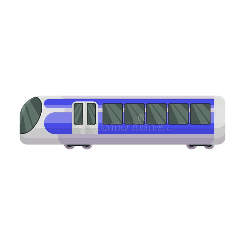 Train of Metro Vector Icon.Cartoon Vector Icon Isolated on White ...