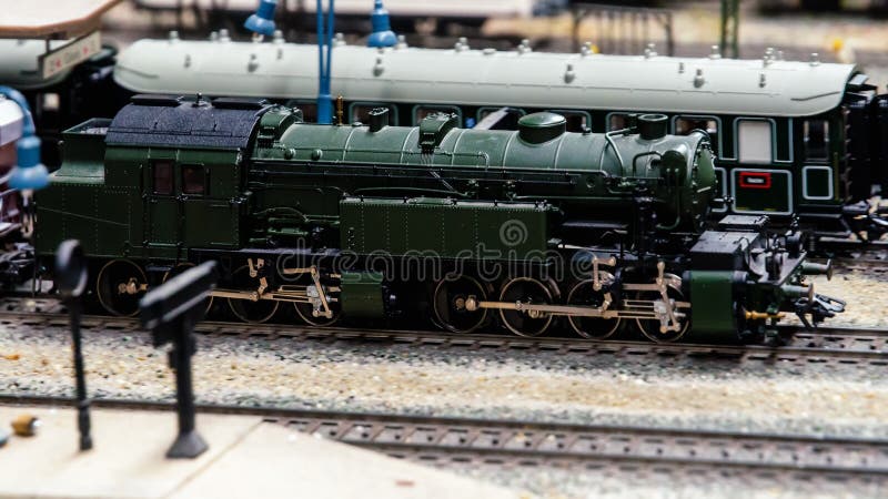 Train model diorama stock image. Image of engine, motor - 92162183