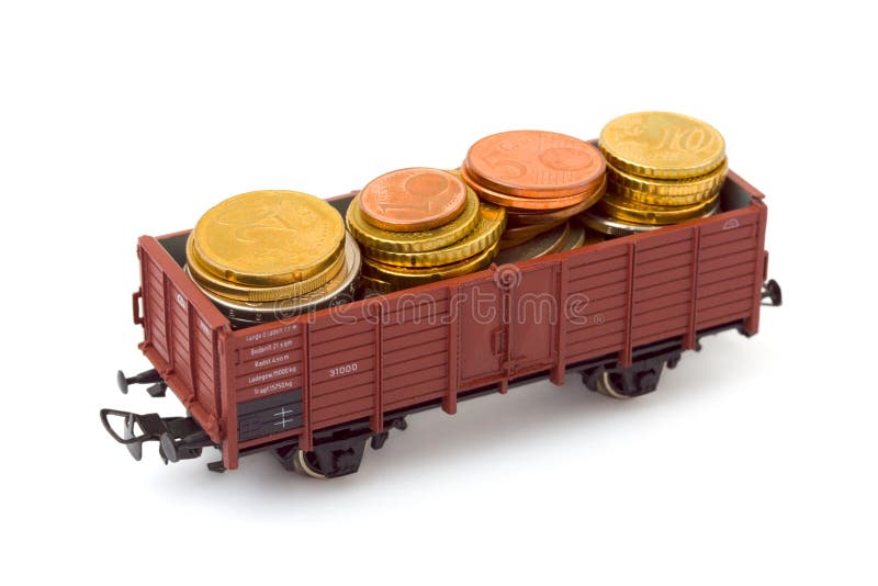Train with money stock image. Image of rail, dollar, interest - 6555203