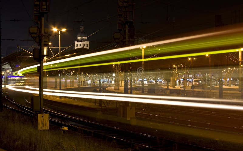 Train in motion stock image. Image of line, fast, locomotive - 9433705