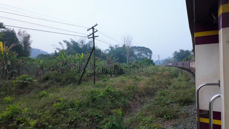 Train in Motion: View from Inside Moving Train Stock Footage - Video of ...