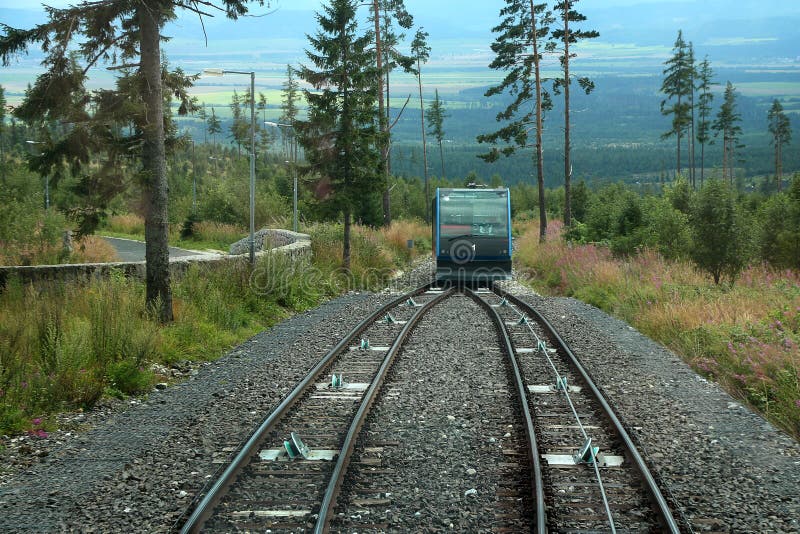 Train in mountains stock photo. Image of landscape, metal - 67438168
