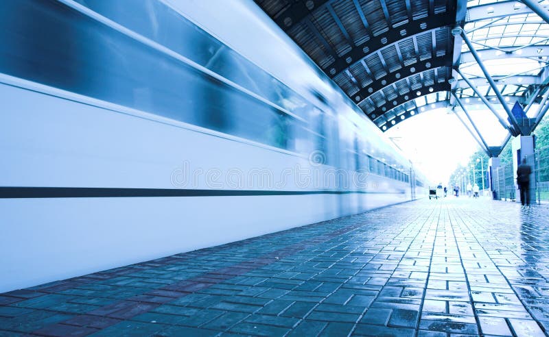 Subway Station Platform Entrances Stock Photo - Image of railroad ...