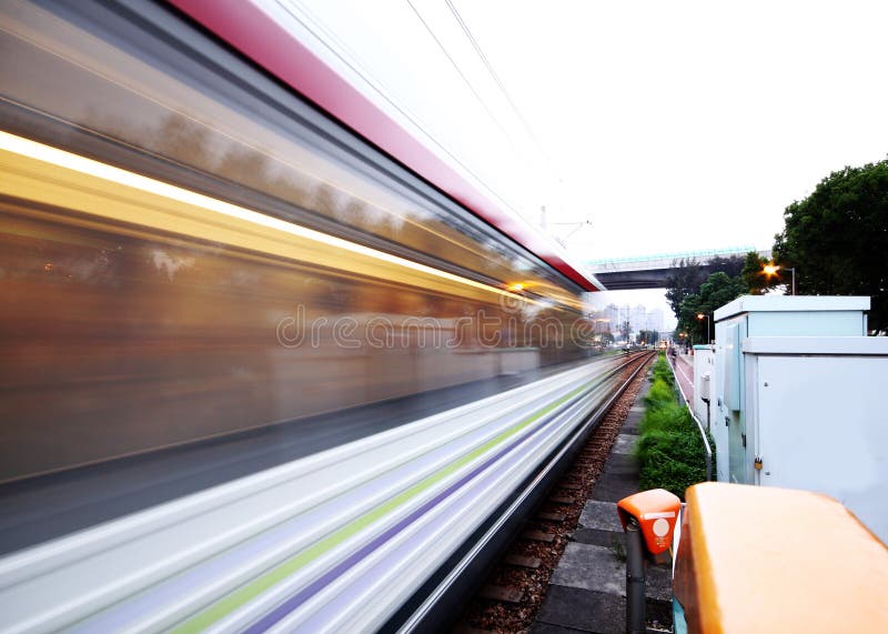Train moving stock image. Image of action, abstract, automotive - 19522281