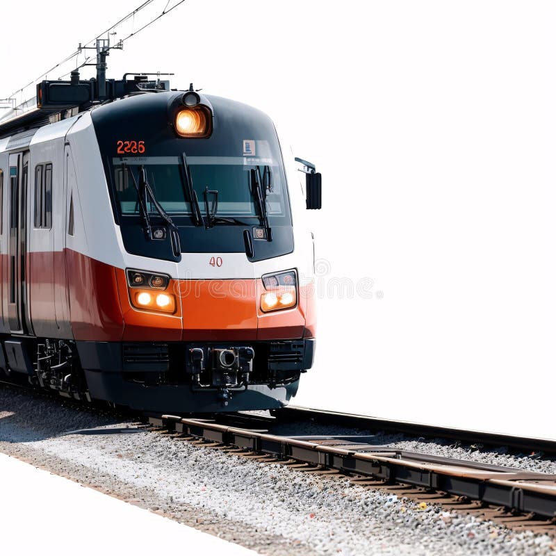 The Train is Moving Fast on the Platform. Stock Illustration ...
