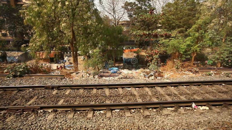 Train Moving through the Station Stock Video - Video of railway, india ...