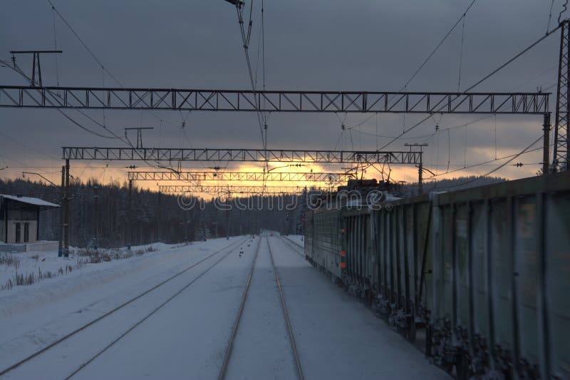 Train in night stock photo. Image of drive, night, federation - 62644090