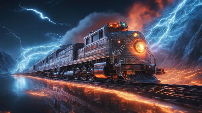 Train Lightning Stock Illustrations – 285 Train Lightning Stock Illustrations, Vectors & Clipart ...