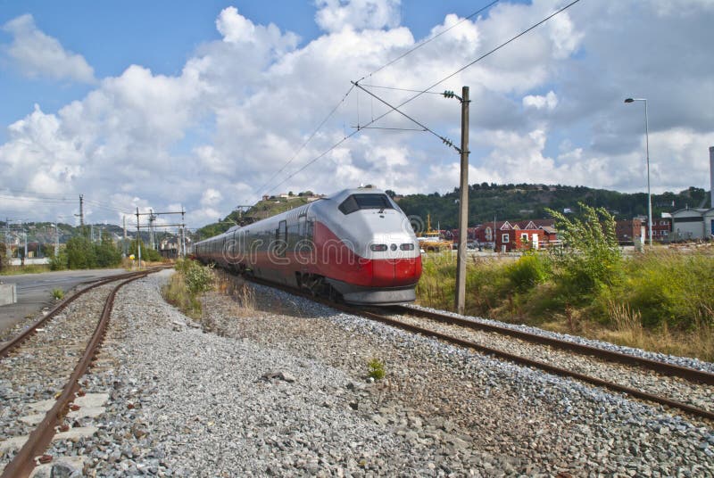 Train nsb type 73 stock image. Image of line, outside - 26110685