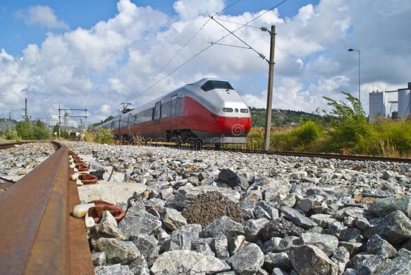 Train nsb type 73 stock image. Image of locomotive, public - 26110705